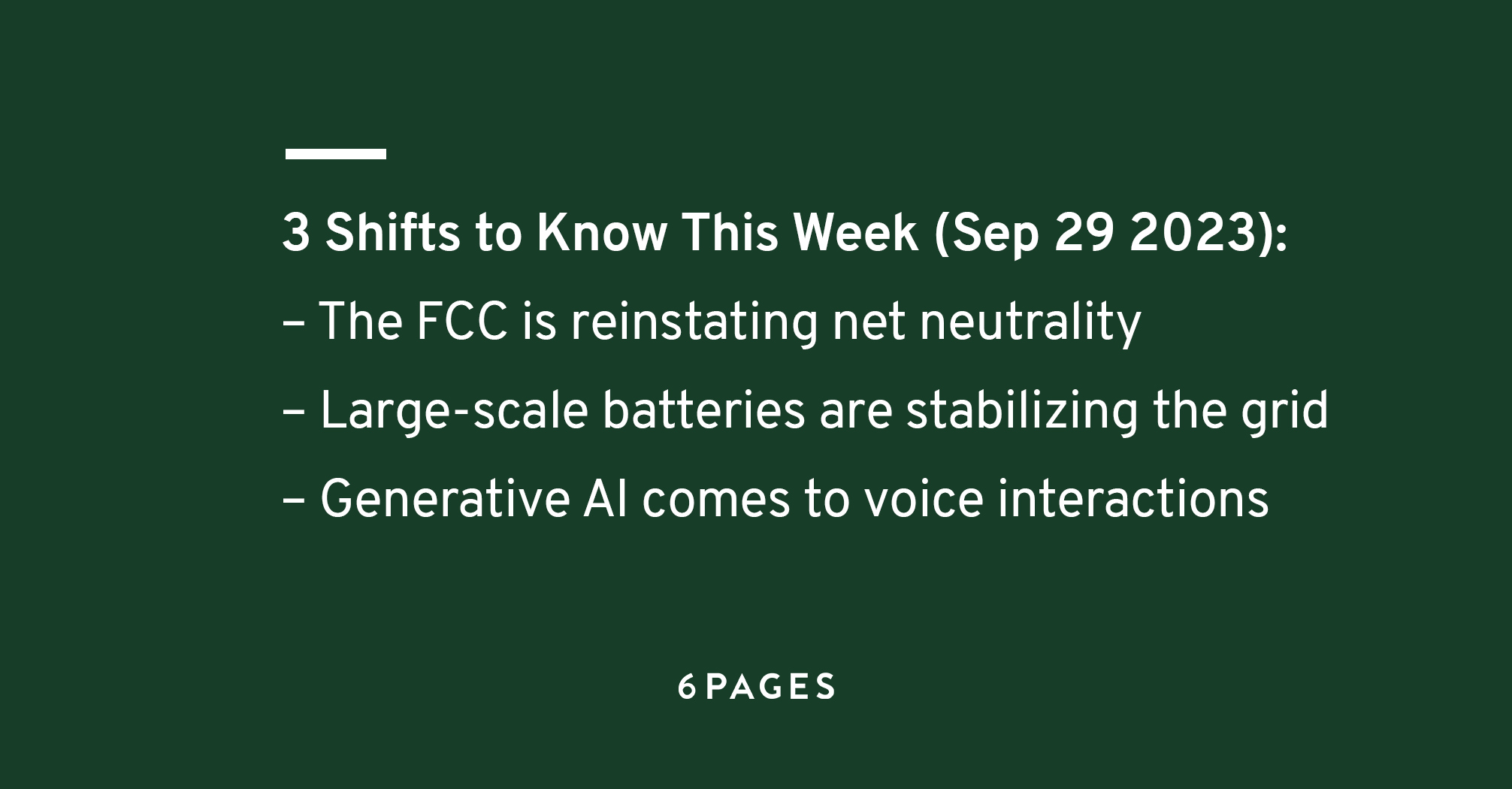 The FCC is reinstating net neutrality, Large-scale batteries are ...