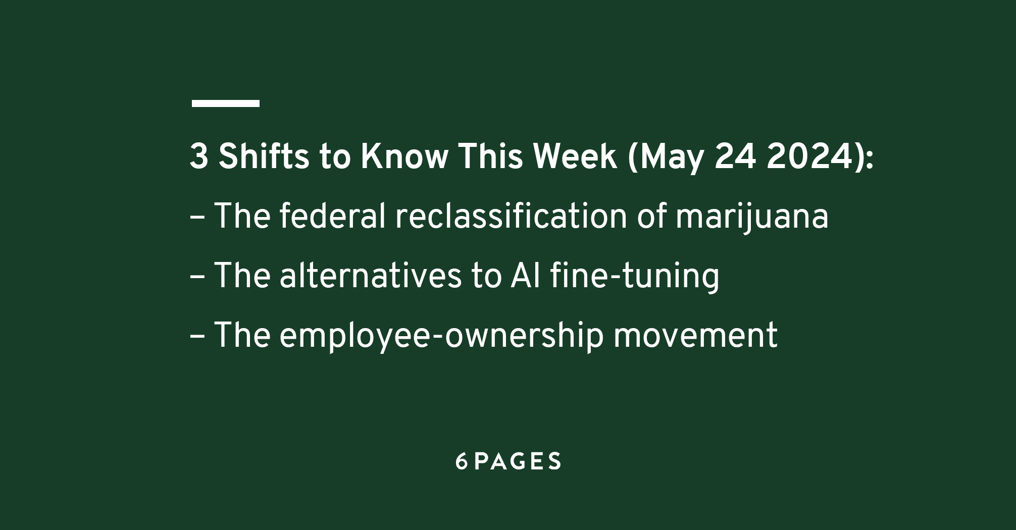 The federal reclassification of marijuana, The alternatives to AI fine ...